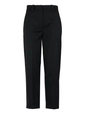 Erika Cavallini Wool Cigarette Trousers - Black