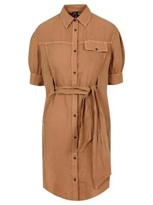 FAY Chemisier Dress - Camel