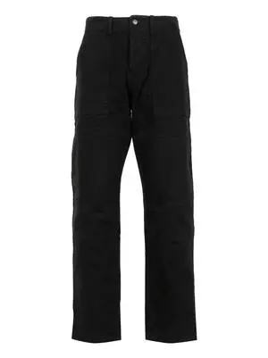 MARCELO BURLON COUNTY OF MILAN Straight Leg Trousers - Black