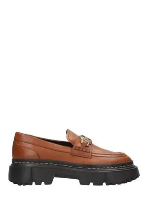 Hogan Carrarmatized Loafer - Leather Brown