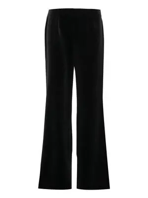 PHILOSOPHY BY LORENZO SERAFINI Wide Leg Stretch Velvet Trousers - Black