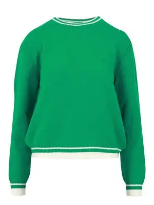 MSGM Crew Neck Sweater - Green