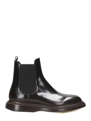 THE ANTIPODE Glossy Leather Chelsea Boots - Brown