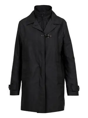 FAY Technical Fabric Coat - Black