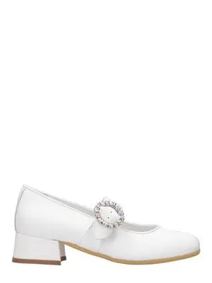 Monnalisa Faux Leather Mary Jane - Cream