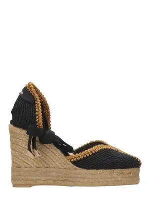 CastaÑer Espadrille Wedge - Black