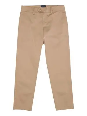 FAY Cotton Cigarette Leg Trousers - Beige
