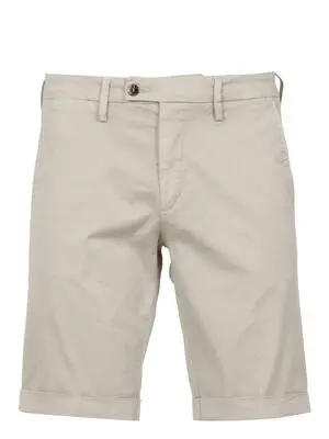 BRO SHIP Regular Waist Cotton Shorts - Sand