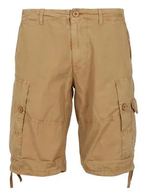 BLAUER. Cotton Cargo Shorts - Beige