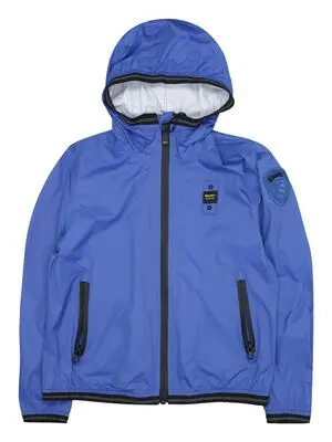 BLAUER. Nylon Jacket With Hood - Blue