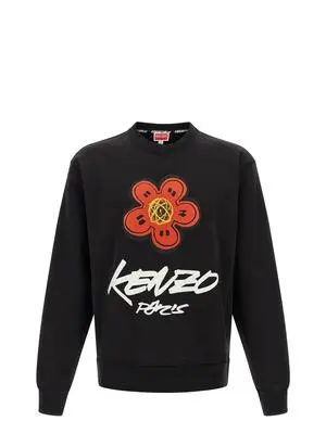 Kenzo Logo Print Sweatshirt - Black