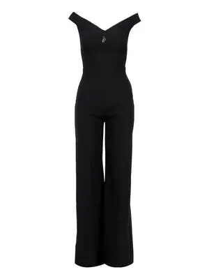 ANIYE BY Wide Leg Trousers - Black