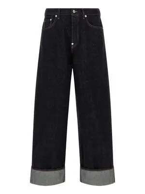 Kenzo Turn Up Jeans - Blue