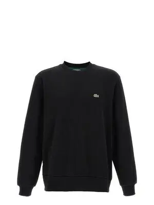 Lacoste Logo Patch Sweatshirt - Black