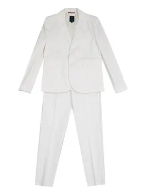 FAY Suit With Double Button Jacket - Ivory