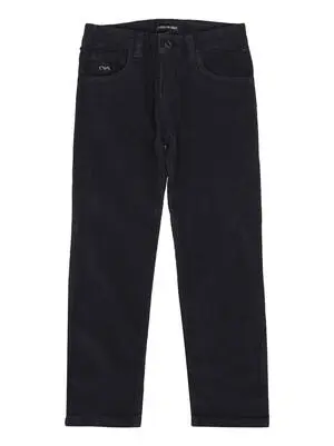 Emporio Armani Velvet Trousers - Blue