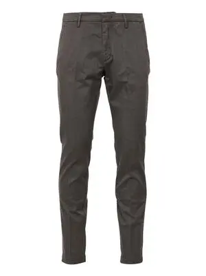 BRO SHIP Slim Fit Trousers Brown