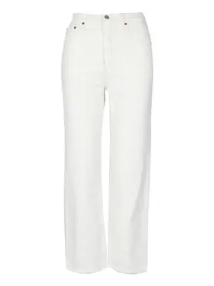 LEVI'S High-waisted Straight Jeans - White