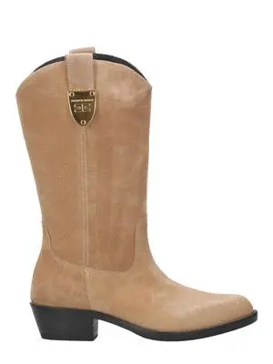 Elisabetta Franchi Suede Camperos Boots - Brown