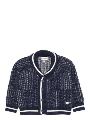 EMPORIO ARMANI Cotton-Knit Cardigan