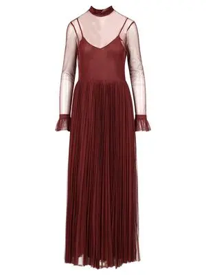 PHILOSOPHY BY LORENZO SERAFINI Tulle Dress - Vinaccia