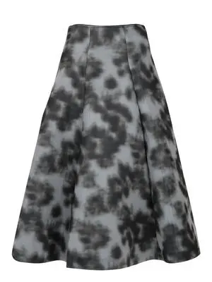 PHILOSOPHY BY LORENZO SERAFINI Neoprene Skirt - Grigio Medio