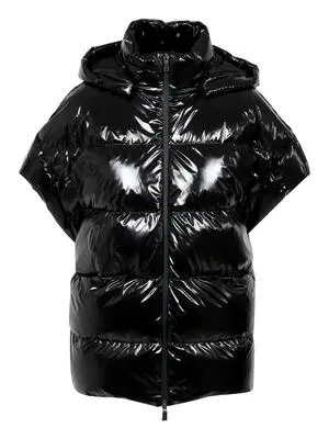 HERNO Shiny Quilted Down Sleeveless Jacket