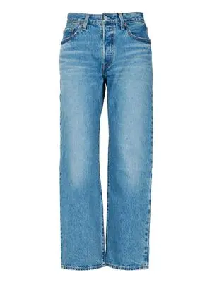 LEVI'S High-waisted Straight Leg Jeans - Denim