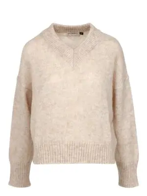 ROY ROGER'S Mohair Blend Sweater - White