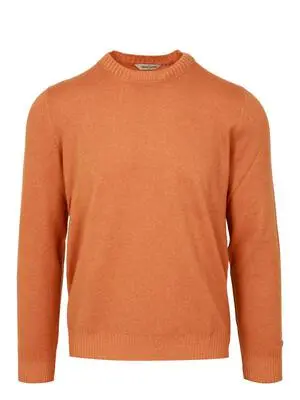 GRAN SASSO Ribbed Wool-cashmere Crew Neck Sweater - Zucca