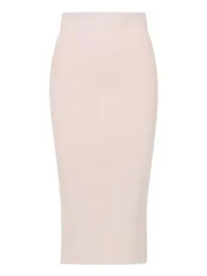 KAOS Tight-fitting Ribbed Skirt - Powder