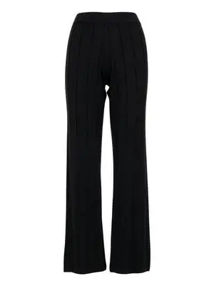 GRAN SASSO Wide Leg Merino Wool Trousers
