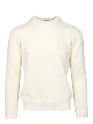 GRAN SASSO Ribbed Wool Sweater - Cream