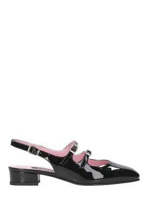 CAREL Patent Leather Strappy Mary Jane - Black
