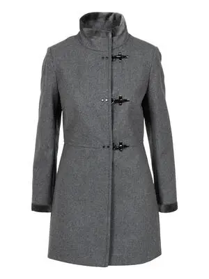 FAY Virgin Wool Blend Coat - Grey