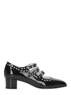 CAREL Studded Triple-strap Mary Jane - Black