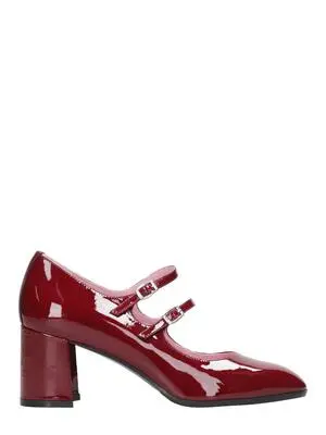 CAREL Patent Leather Mary Jane Pumps - Bordeaux