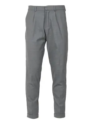 CRUNA Tapered Cool Wool Trousers - Grigio Medio