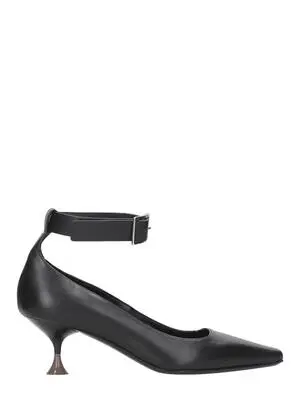 3JUIN Calfskin Leather Pumps - Black