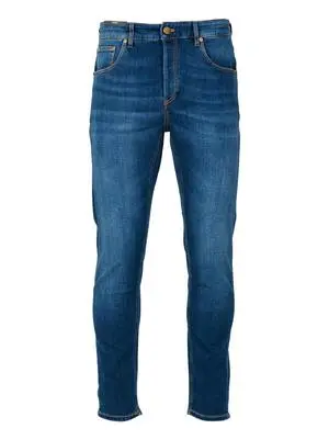 PT TORINO Tapered Low Rise Jeans - Denim Scuro