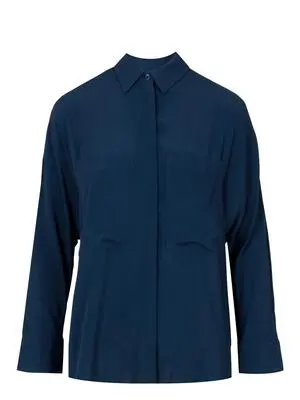 SEMICOUTURE Crepe De Chine Shirt - Blue