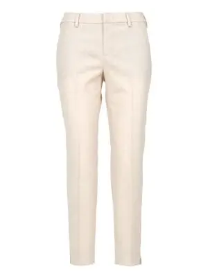 PT TORINO Slim Fit Ankle Trousers - Beige