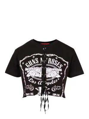 ANIYE BY Guns N' Roses Print Crop Top