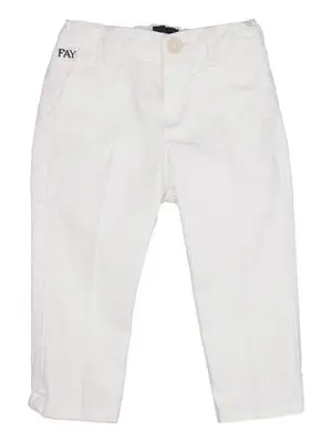 FAY Regular Waist Cotton Trousers - White