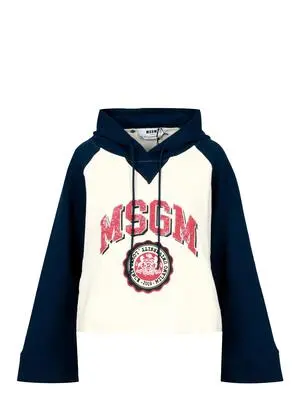MSGM Sweater - Panna+blu