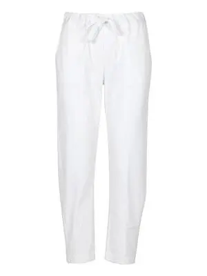SEMICOUTURE High-waisted Cotton Trousers - White