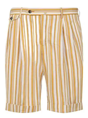 PT TORINO Striped Cotton Shorts