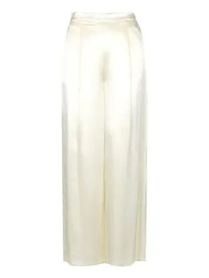 Erika Cavallini Wide-leg Viscose Trousers - Cream