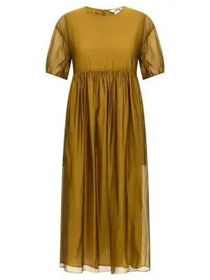 Max Mara Fatoso Silk Blend Dress - Yellow