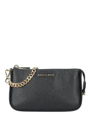Michael Kors Saffiano Leather Bag With Chain Strap - Black
